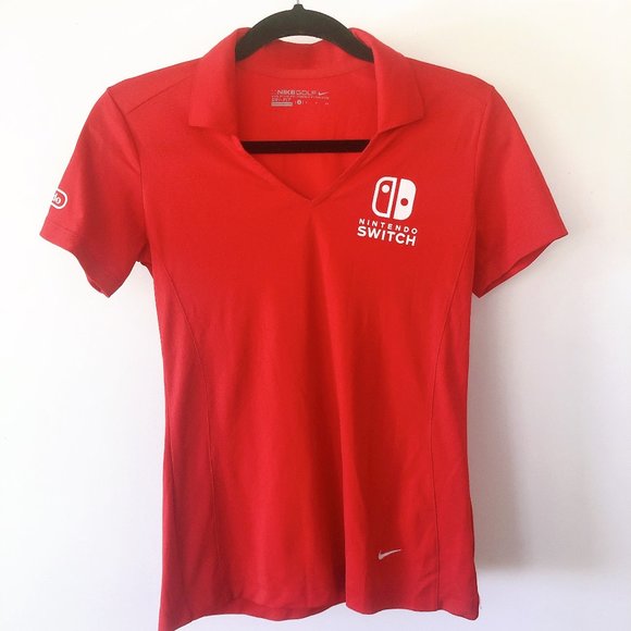Nintendo | Tops | Rare Nintendo Switch 27 E3 Red Golf Polo Shirt S ...